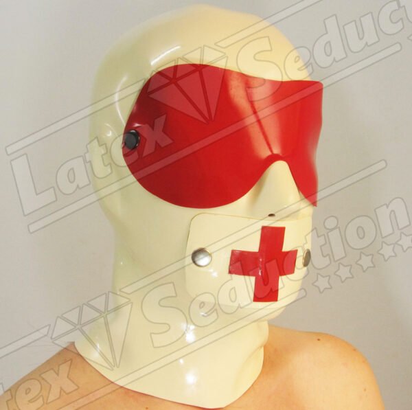 Clinical Heavy Rubber Hood - White Set - LatexSeduction